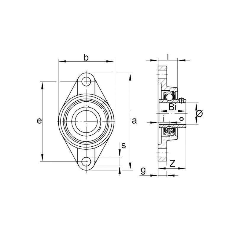 Rulment UCFL 205 accesorii-agricole.ro