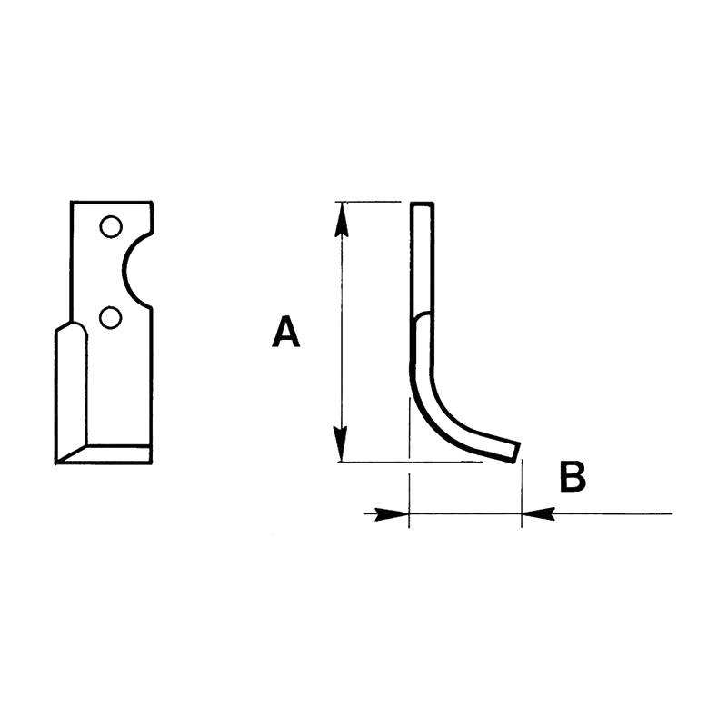 Accesorii - Agricole.ro |Cutit freza BERTOLINI 50X6
